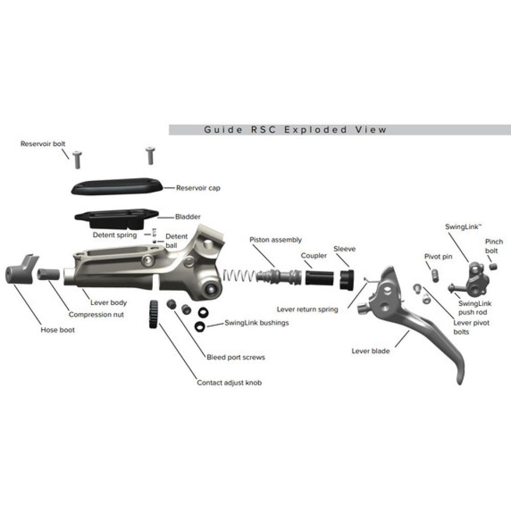 SRAM Lever Internals Service Kit G2 Guide RSC | Rhythm Snowsports.
